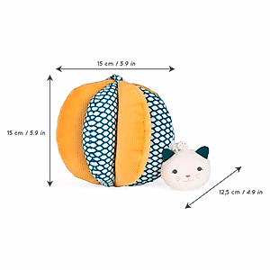 Kaloo - Stimuli - My First Gripping Ball with Vibrating Function - Washable Fabric - 0 Months + - K971601