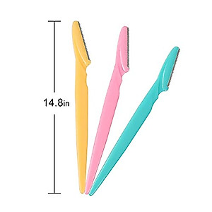 15Pcs Eyebrow Razors Multipurpose Exfoliating Dermaplaning Tool Face Razor and Eyebrow Shaper For Women Man With Precision Cover