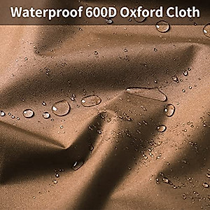 YUNCE 4ft Firewood Rack Cover, Outdoor Log Rack Covers, 600D Waterproof Cover for Wood Rack