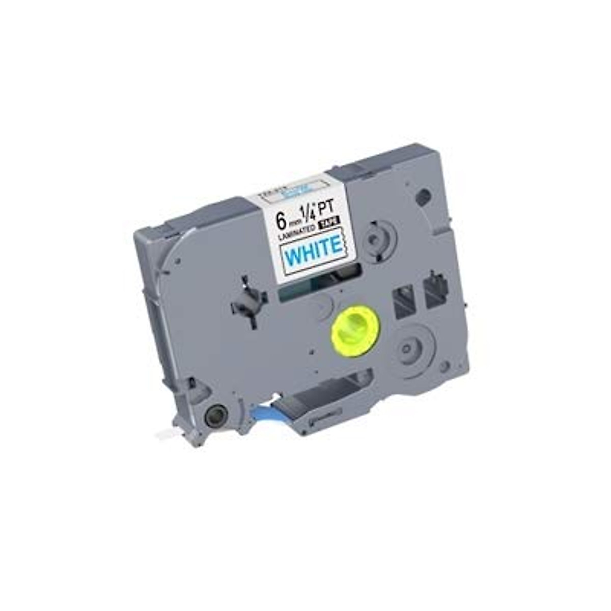 IDIK 1PK Blue on White Standard Laminated Label Tape Compatible for Brother P-Touch TZe-213 TZ213 TZe213(6mm x 8m)