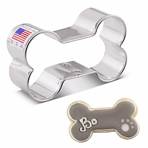 Dog Bone Cookie Cutter, 2.5" Made in USA by Ann Clark
