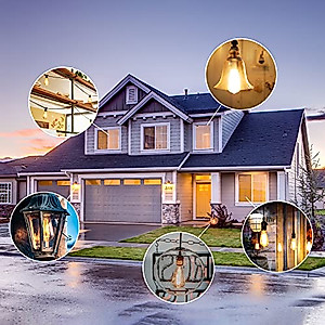 TJOY 12 Pack Vintage 8W ST58 LED Edison Light Bulbs 60W Equivalent, 800Lumens, 2700K Warm White, Dimmable, E26 Base LED Filament Bulbs, CRI80+, Antique Glass Style for Home, Bedroom, Office, Farmhouse