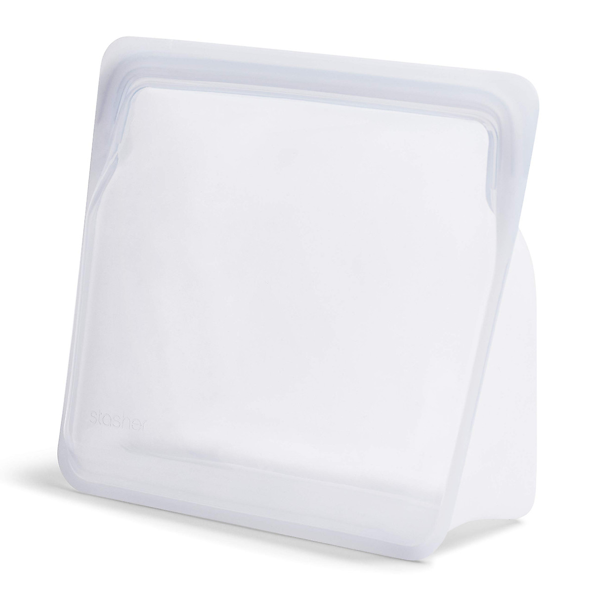 Stasher Reusable Silicone Storage Bags Bundle - Mega & Sandwich (Clear)