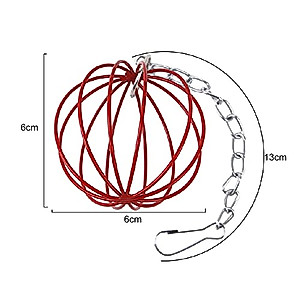 GIFZES Rabbit Hay Feeder, Feed Dispenser Hanging Ball Hay Feeder Pet Hay Ball Hanging Feed Dispenser Animal Supplies for Guinea Pig Hamster Rat Rabbit Chinchilla Red