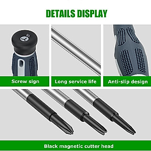 Triwing Screwdriver for Nintendo Switch Repair, Mellbree Tri Winged Screwdriver Y0 Y00 PH00 Screwdriver Repair Tool Set Compatible with Nintendo Switch Console Joy Con Controller 3DS Wii/Wii U