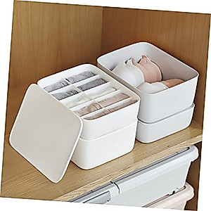 Zerodeko Box Plastic Storage Boxes Plastic Baskets Vanity Storage Organizer Bra Drawer Organizer Panties Drawer Organizer Underwear Storage Box Storage Basket Stackable Basket Divider Sock
