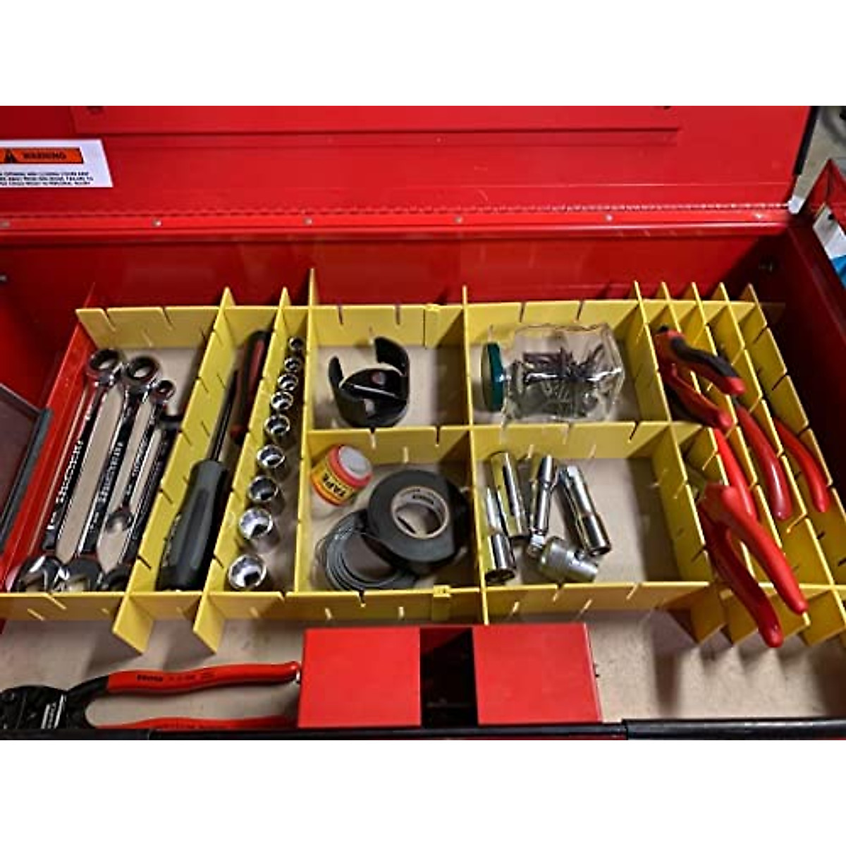 Kanroot【24 pcs】 Houseware Closet Underwear Organizer Drawer Divider,lexible,tool storage trays,drawer,divider Dresser,Desk&Box in Bathroom,Bedroom,Kitchen&officeCut&Higher Will/Lisle/snap on/daiso