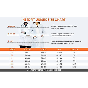 HEEDFIT Premium Quality Unisex Lab Coat, Comfortable Poly-Cotton Reusable & Professional Lab Coats Yellow L