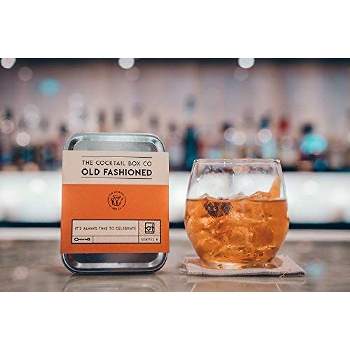 Old Fashioned Cocktail Kit - The Cocktail Box Co. Premium Travel Cocktail Kits | Old Fashioned Kit, Muddler, Cocktail Sugar Cubes, Bitters for Cocktails | Old Fashioned Bar Mixology, Old Fashioned Mix