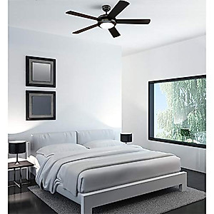 Westinghouse Lighting 7224200 Comet Indoor Ceiling Fan with Light, Matte Black