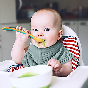 Remagr 12 Pack Muslin Burp Cloths for Baby 6 Layers Cotton Soft Washcloths 10 x 20 Inch Large Multi Colors Muslin Face Towels Gender Neutral Baby Stuff for Boy Girl Newborn (Modern Colors)