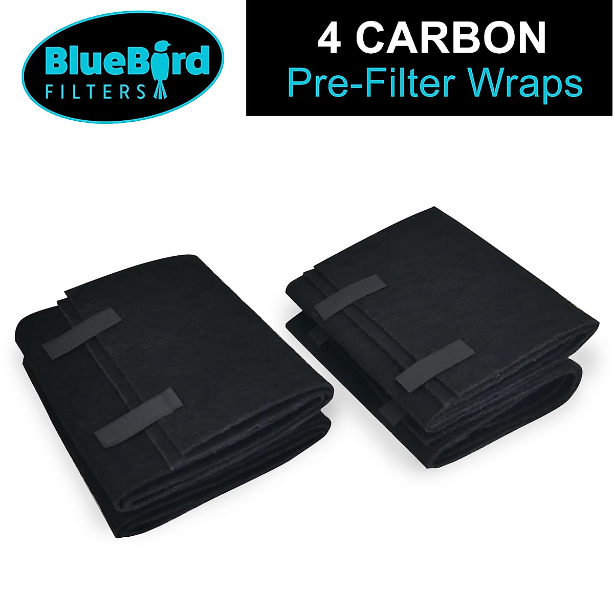 BlueBird Filters Replacement HEPA Filter & Carbon Pre Filter Kit For Honeywell 50250 50250-S OEM Part Number 24000 (1 HEPA + 4 Carbon Pre-Filter)