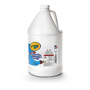Crayola 542128053 Washable Paint, White, 1 Gal (Cyo542128053)