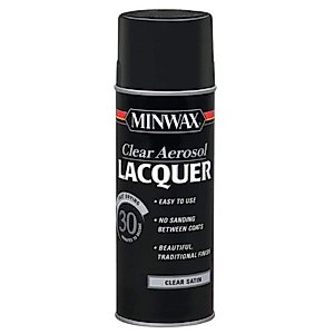Minwax 15210 Clear Aerosol Lacquer Spray, 12.25-Ounce, Satin