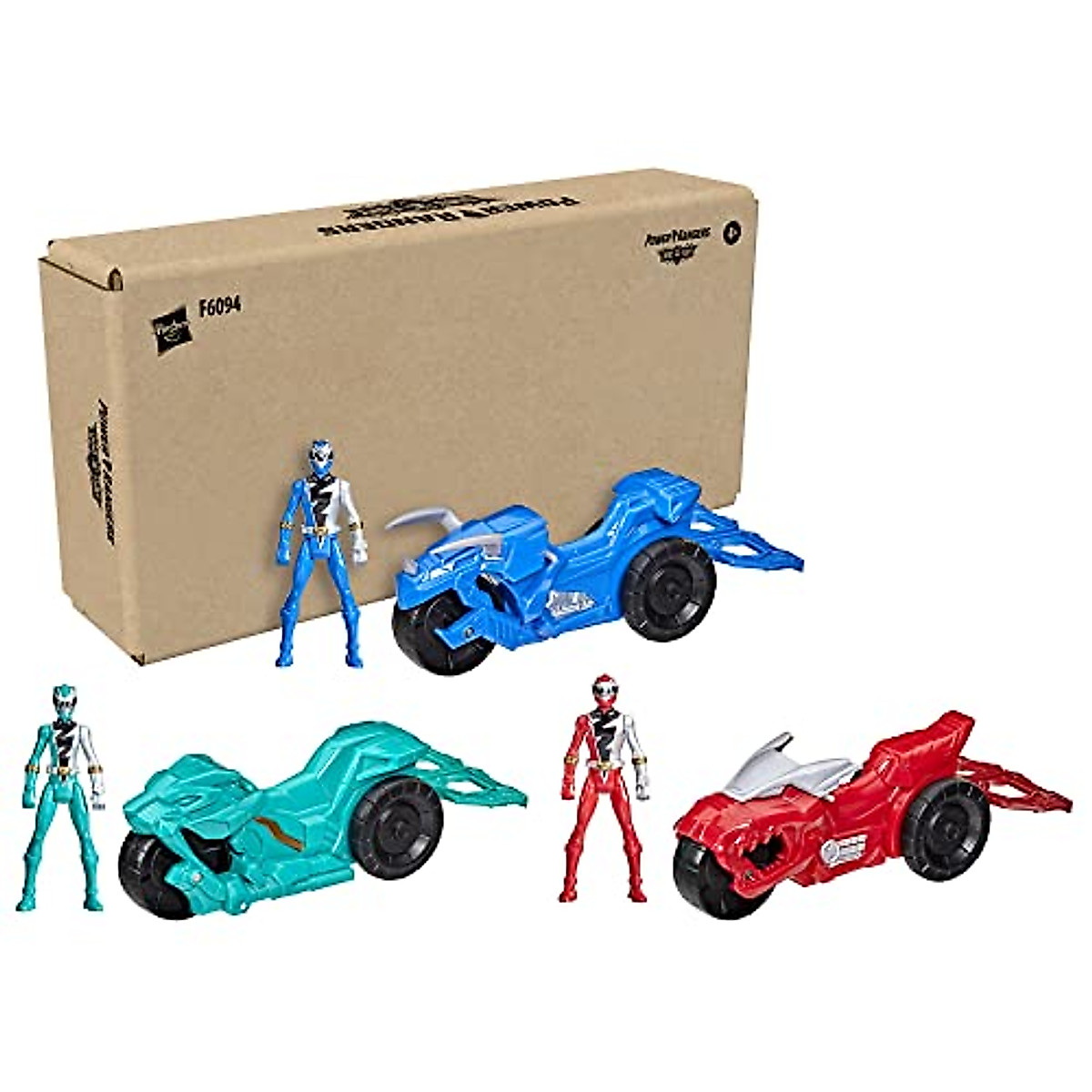 Power Rangers Dino Fury Rip N Go Battle Rider 3-Pack