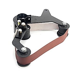 EYYVRE Belt Sander Adapter for Angle Grinder, Angle Grinder Bearing Sanding Bracket, 5/8-11 Grinder Pipe Tube Polishing Professional Accessories(Size:5/8-11)