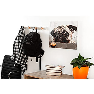 LINENVIBE Wall Hooks for Hanging, Towel Racks for Bathroom, Coat Hooks Wall Mounted (White Matte)