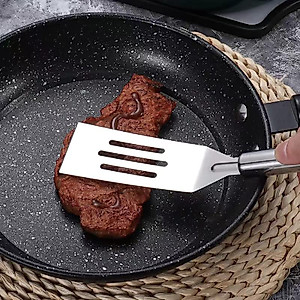 Zmeni 2 pieces Mini Brownie Serving Smll Metal Spatula Flexible Nonstick Serve Turner Cookie Slotted Kitchen Utensil for Cutting