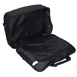 ASHATA Portable Travel Carrying Bag for PS5, Large Capacity Protective Console Case with Adjustable Shoulder Strap and Flared Pad for Games Controller(Blue Black)