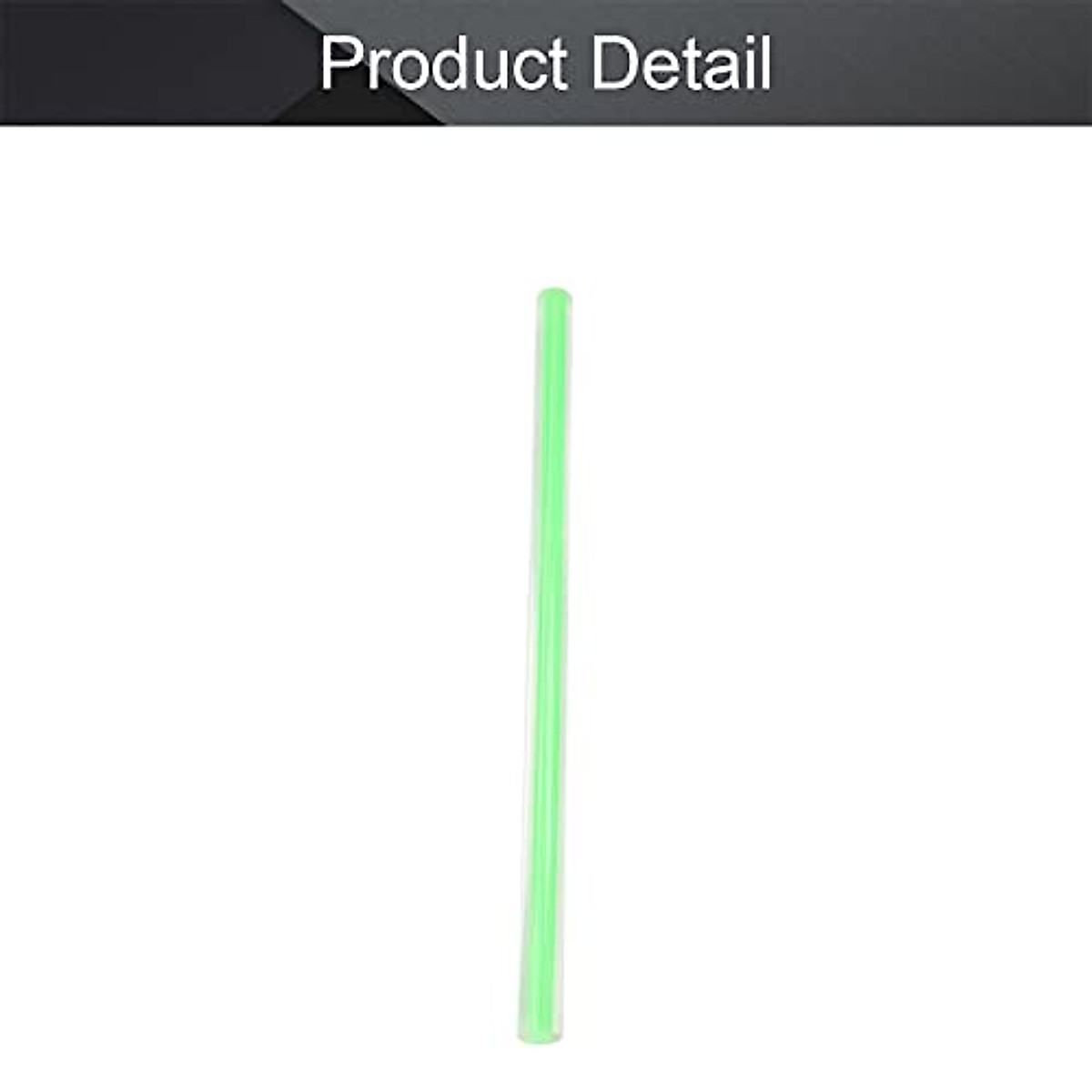 Fielect Green Straight Line Acrylic Round Rod Standard Plexiglas Tolerance Lightweight for DIY 12mm Diameter 250mm Height 1Pcs