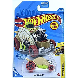 Hot Wheels 2021 - Car-De-Asada - 4/5 Fast Foodie [Taco] - #108/250
