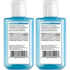 L'Oreal Paris Clean Artiste Oil Free Eye Makeup Remover, 2 Count