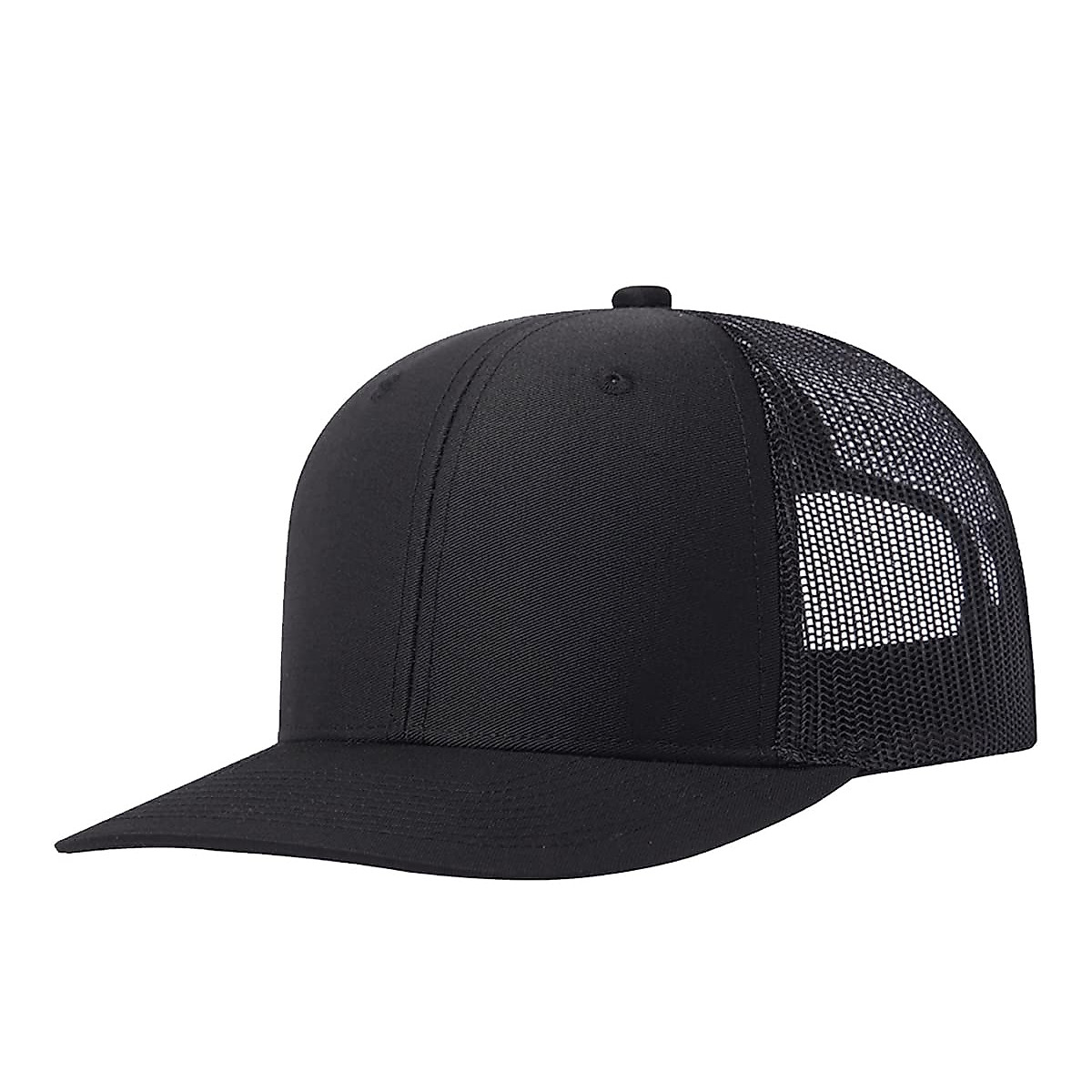 CNUSER Trucker Hat Fashion Mens Women Snapback Hats - The Great Outdoors Adjustable Baseball Cap,Mesh Hat (Curved Black)
