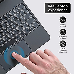 MOBEE Keyboard Case for iPad Pro 11 Inch (4th/3rd/2nd/1st) Gen 2022 & Air 6th 11 Inch (M2, 2024) & iPad Air 5th/4th Gen 10.9 Inch,Magic-Stand Keyboard Case with Multi-Touch Trackpad, Backlit, Magnetic