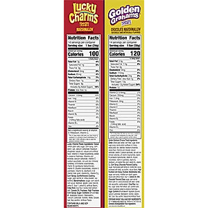 Golden Grahams Lucky Charms Breakfast Cereal Treat Bars Variety Pack, 28 ct