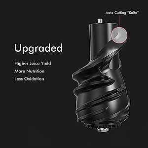 SIFENE Whole Slow Juicer, Vertical Cold Press Juicer, Juice Maker Extractor with 3.2" Big Mouth for Whole Fruits and Vegetables, Easy to Clean, 200W Quiet DC Motor, BPA Free, Red