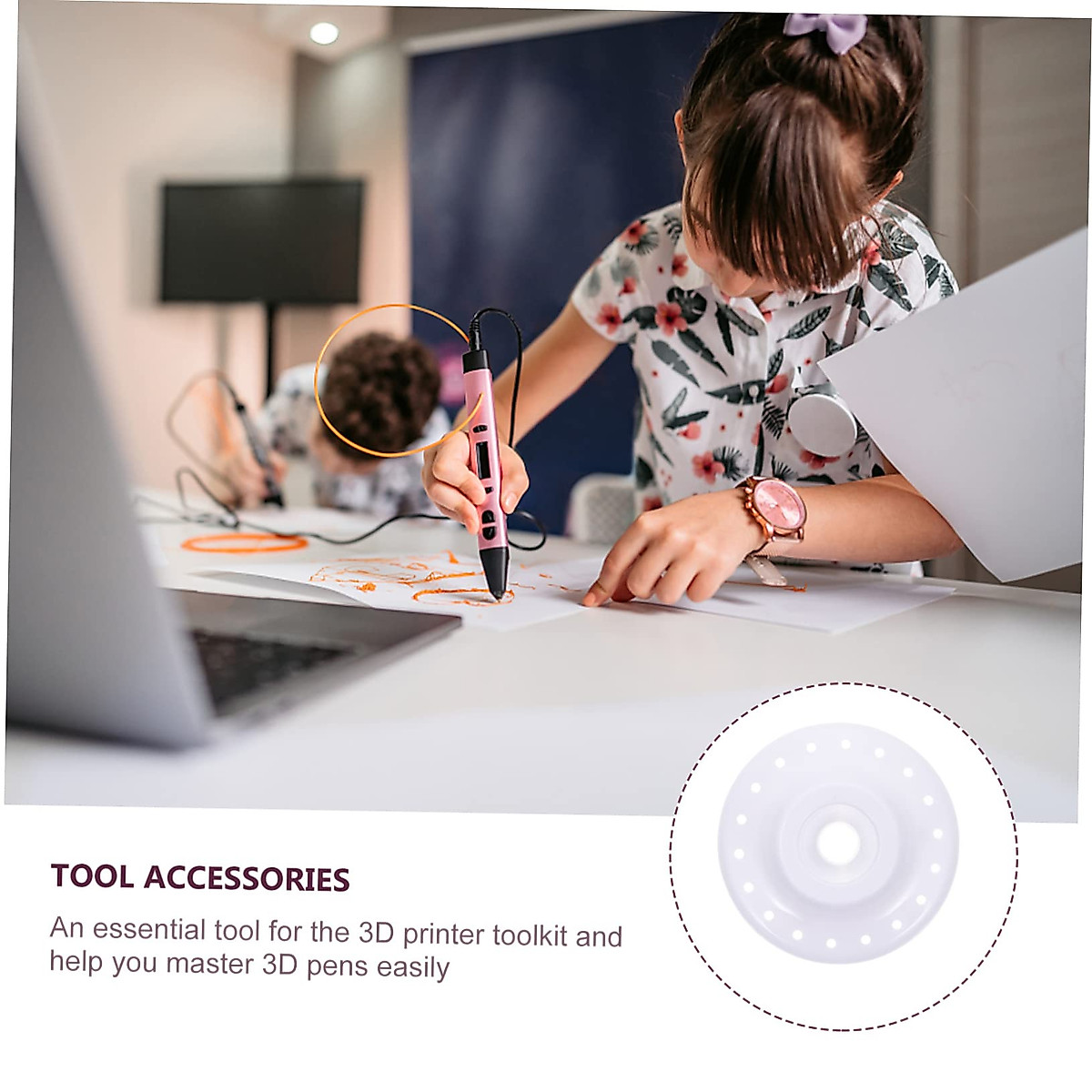 3pcs Pen Base Plastic 3D Pen Holder Printing Brush Base Printing Pen Storage Stand Printing Brush Stand 3D Printing Pen Support Printing Pen Storage Holder Printing Pen Stand