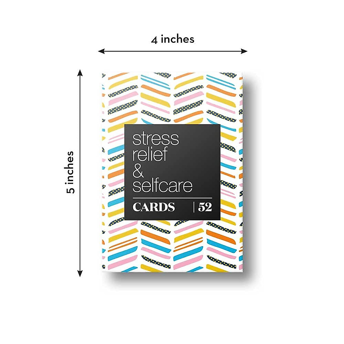 Allura & Arcia 52 Stress Less & Self Care Cards - Mindfulness & Meditation Exercises - Anxiety Relief & Relaxation