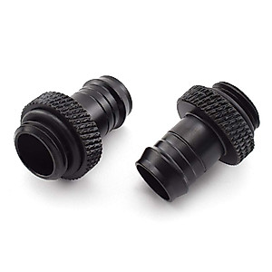 SDTC Tech 4-Pack G1/4" to 3/8" Barb Fitting for Soft Tubing, PC Water Cooling System Soft Tube Connectors