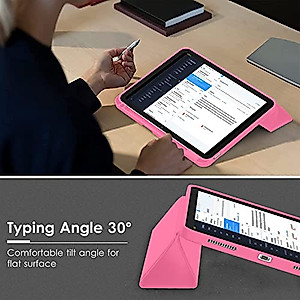 ZryXal New iPad 10th Generation Case 10.9 Inch 2022 with Pencil Holder, Smart iPad Case with Soft TPU Back [Support Auto Wake/Sleep] (Watermelon)