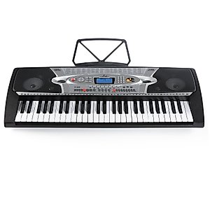 Joy LCD Screen 54-Key Portable Electronic Keyboard for Beginners with Power Supply