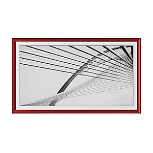 Frame My TV Deco TV Frames Alloy Prismatic - Candy Red Bezel Compatible ONLY with Samsung The Frame TV (50", Fits 2021-2025 Frame TV)