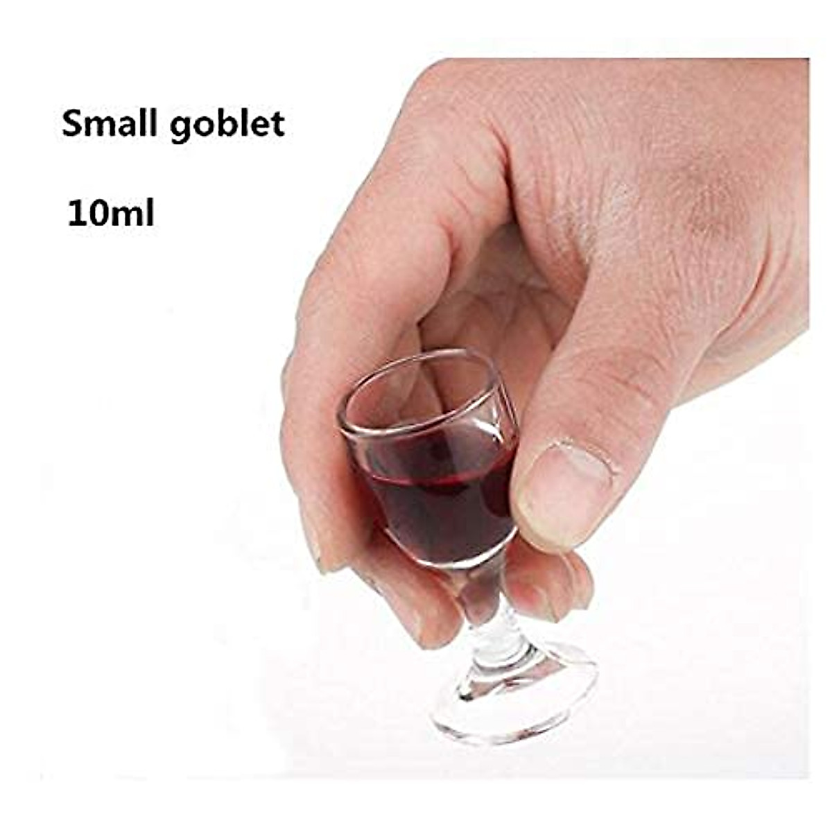 Super Small wine Goblet cup ultra-transparent glass goblet a cup of Maotai small glass of spirits Set of 7pcs