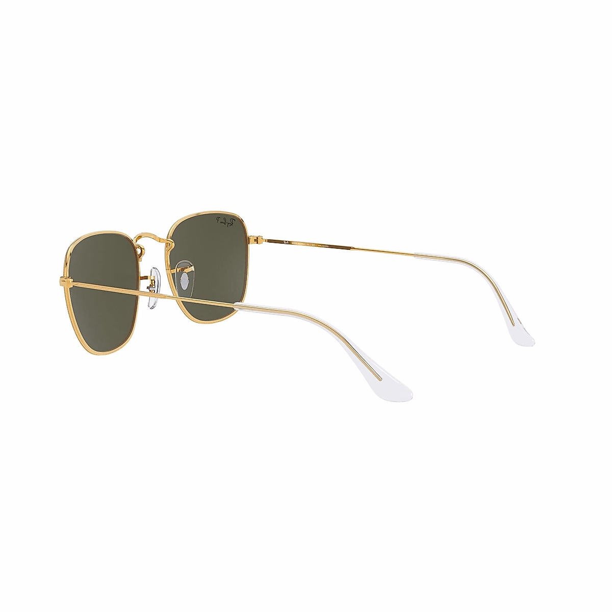 Ray-Ban RB3857 Frank Square Sunglasses, Legend Gold/G-15 Green Polarized, 54 mm