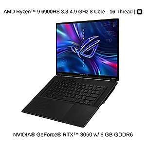 HIDevolution ASUS ROG X16 GV601RM 16" WQXGA 165Hz Touch, 3.3 GHz Ryzen 9 6900HS, RTX 3060, 16 GB 4800MHz RAM, 16 TB PCIe SSD