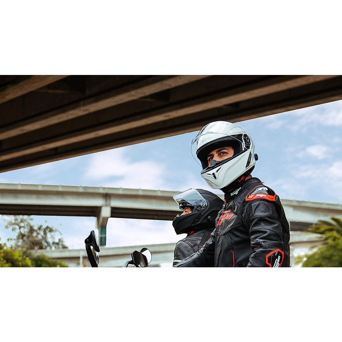 Sena Outrush Modular Smart Helmet (Gloss White, XX-Large)