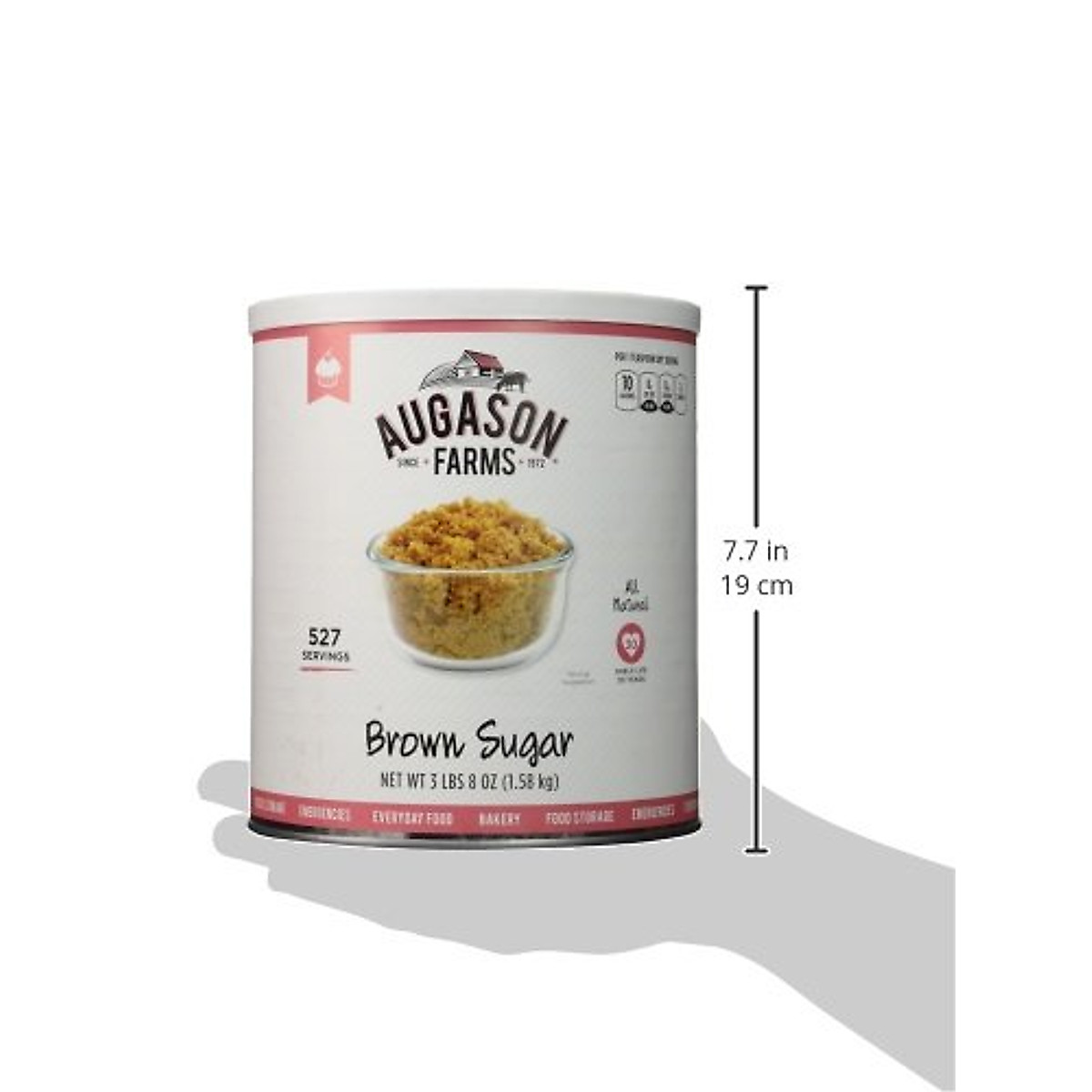 Augason Farms Brown Sugar 3 lbs 8 oz No. 10 Can