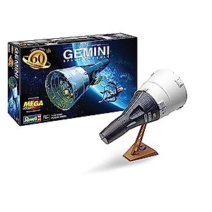 Revell RMX-3705 Gemini Space Capsule 60th Anniversary Edition 1:24 Scale 93-Piece Model Building Kit, 12 Years Old and up