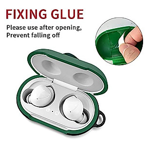 Newseego Compatible with Galaxy Buds（2019） Case, Galaxy Buds+ Plus （2020） Cover Cute 3D Soft Case with Ring Buckle Keychain Galaxy Buds Case-Avocado