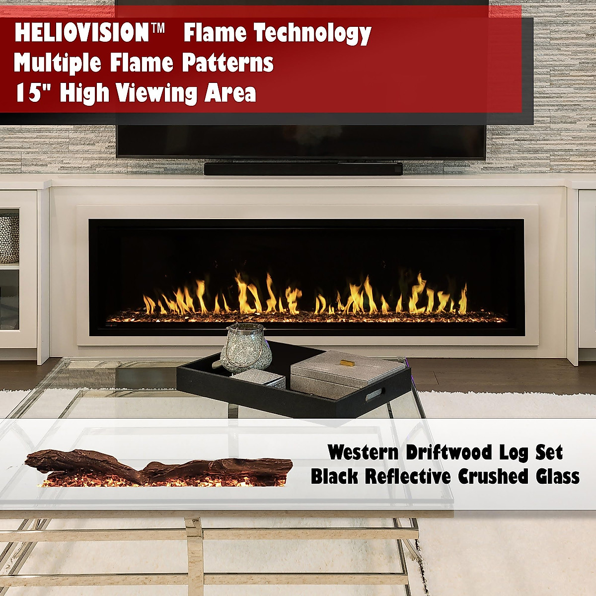 Modern Flames Orion Slim 60-Inch Linear Built-in Electric Fireplace (OR60-SLIM)