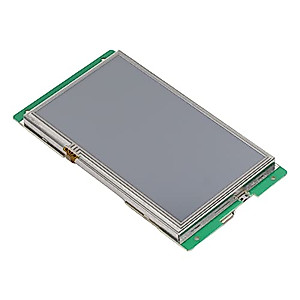 7in Serial Touch Screen, 800x480 Resolution 4 Wire Industrial LCD Screen MCU Control Multifunctional with 2 USB2.0 Ports for DIY Electronic Equipment