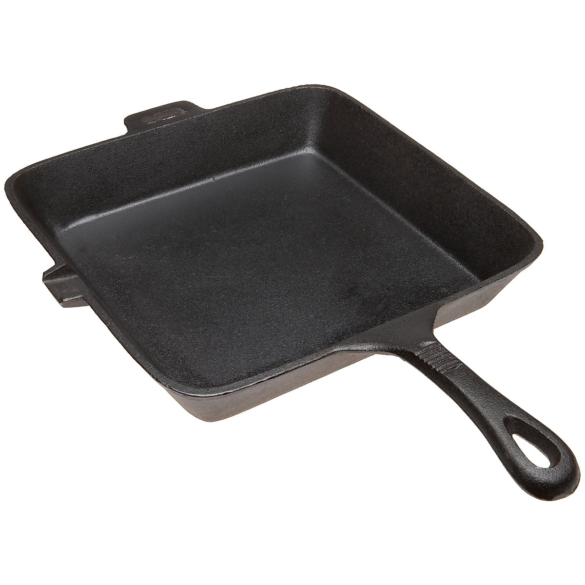 Old Mountain Pre Seasoned Square Skillet with Assist Handle, 10.5-inch Length