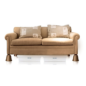 Slipstick CB650 5 Inch Under Bed Storage Bed Risers / Furniture Risers, Adds 5" Height (Set of 4 Bed Lifts) Supports 2,000 lbs