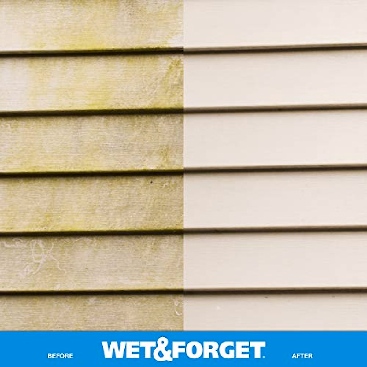 Wet & Forget Outdoor Moss, Mold, Mildew, & Algae Stain Remover Multi-Surface Cleaner, Ready to Use, 64 Ounce