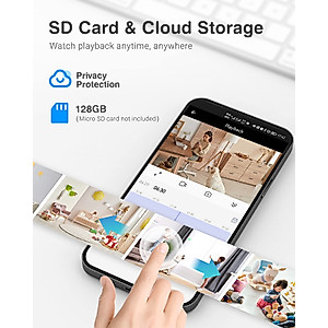 ANNKE Crater 2-2K WiFi Pan Tilt Smart Security Camera, Upgraded 3MP Baby/Pet Monitor, Indoor Camera 360-degree with Two-Way Audio, Human Motion Detection, Cloud & SD Card Storage, Works with Alexa