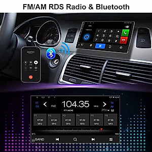Evonavi |2GB+32GB| Car Radio for Jeep Wrangler JK Compass Grand Cherokee Dodge Ram. Android 12 Head Unit with Apple Carplay | Andriod Auto 10.1'' IPS Touchscreen FM/AM/RDS Car Radio GPS Navigation
